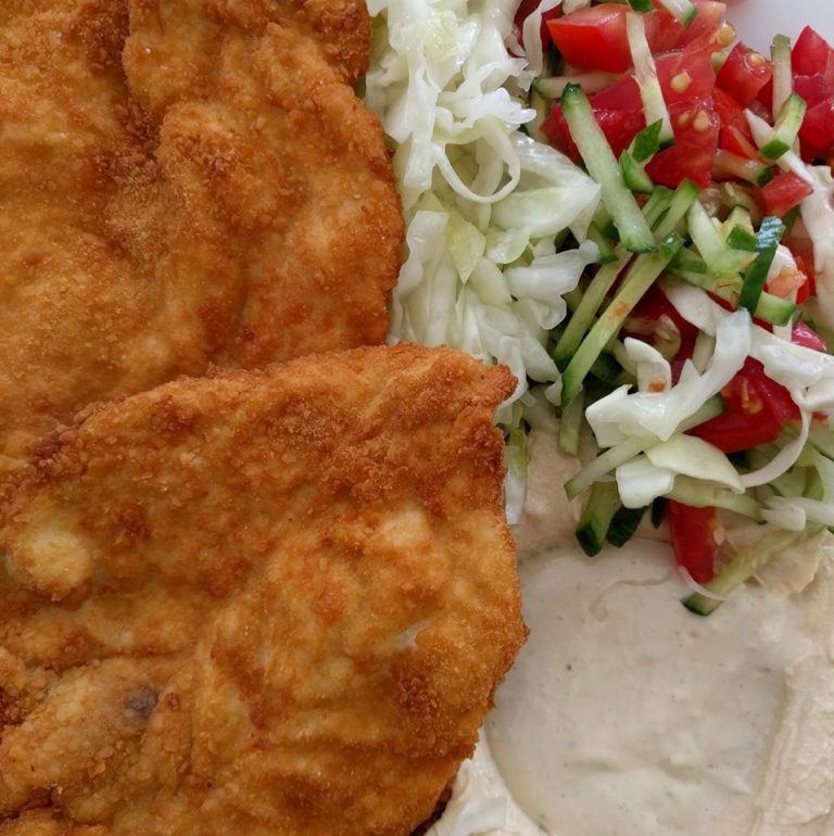 Schnitzel Zion - Legendary big Schnitzel on Hayarkon street